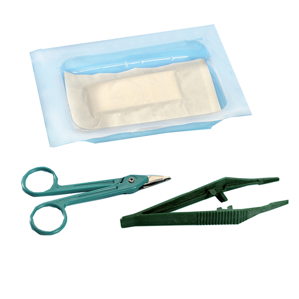 KIT RIMOZIONE SUTURA MONOUSO STERILE con garza 18x40cm - forbici ...