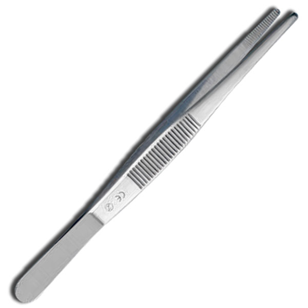 PINZA ANATOMICA in metallo sterile - 14 cm - conf.25pz