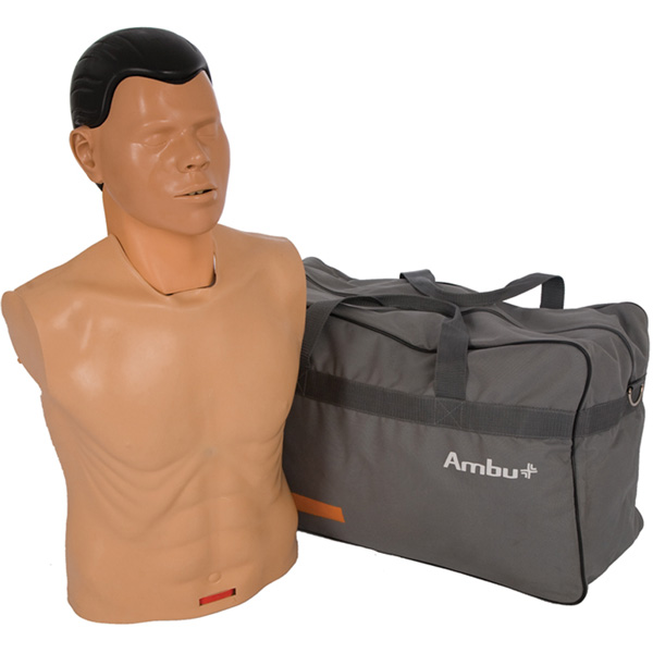 MANICHINO TORSO BLSD AMBU MAN SAM UNIMAN+ - compressione toracica - con borsa