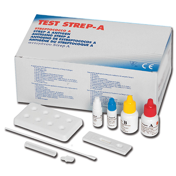 TEST STREP-A STREPTOCOCCO ANALISI TAMPONE FARINGEO - solo uso ...