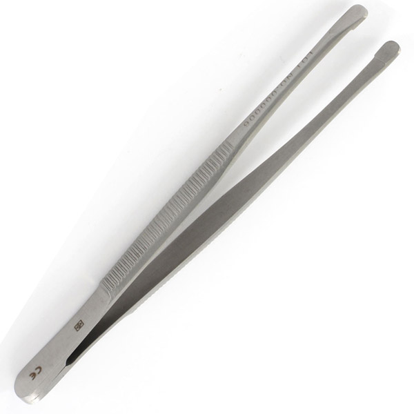 PINZETTA A PUNTA TONDA sterilizzabile - 9cm